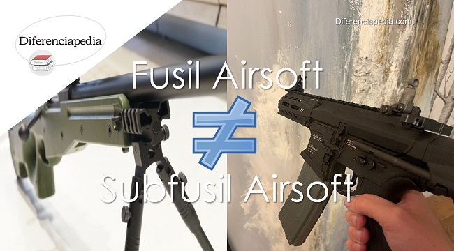 Diferencia entre fusil y subfusil de airsoft | Diferenciapedia.com: La Web de las Diferencias y ...