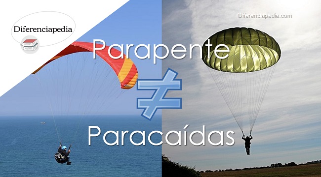 Diferencia entre parapente y paracaídas | Diferenciapedia.com: La Web ...