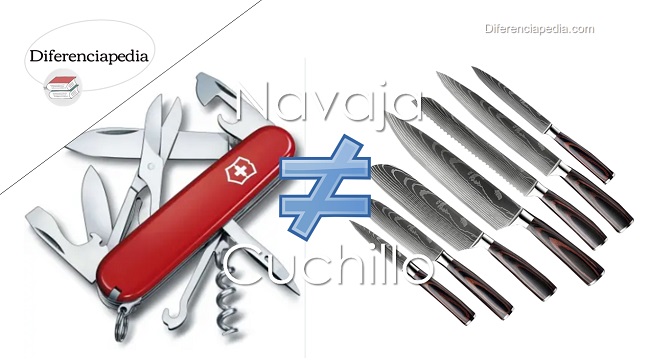 Diferencia entre navaja y cuchillo | Diferenciapedia.com: La Web de las ...