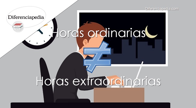 Diferencia entre horas ordinarias y horas extraordinarias ...